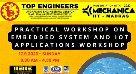 Practical Workshop On Embedded System And Iot Applications Workshop