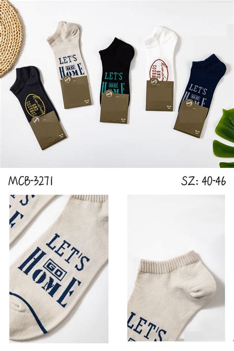 Calcetines Tobilleros Para Hombre Con Frases Moda Al Por Mayor