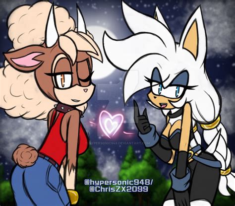Commission Art Moon Lit Flirts By Hypersonic948 On Deviantart