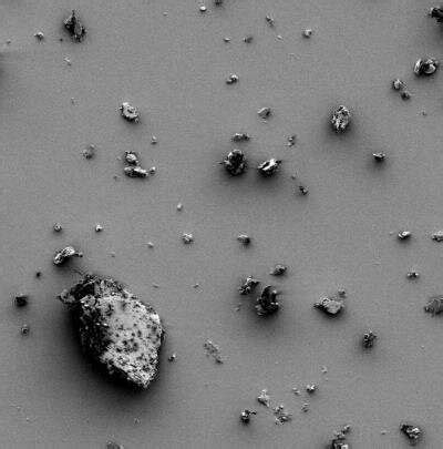 Dust Particles Under Microscope
