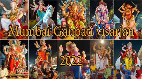 Mumbai Ganesh Visarjan 2022 At Powai Lake Mumbai Ganesh Visarjan