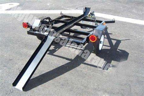 Single Bike Rail Flatbed Carrier 4 X 5 Motorcycle Trailer Kit Ebay