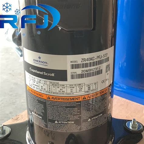 ZR40KC PFJ 522 Copeland Scroll Compressor R22 Fabricantes Fornecedores