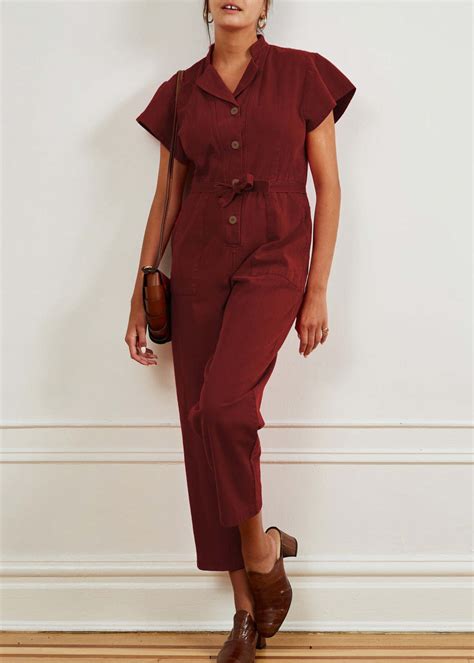 Mabel And Moss Sally Jumpsuit Cocoa Garmentory