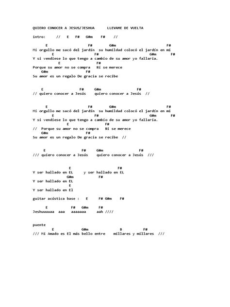 Quiero Conocer A Jesus Jeshua Llevame De Vuelta Pdf