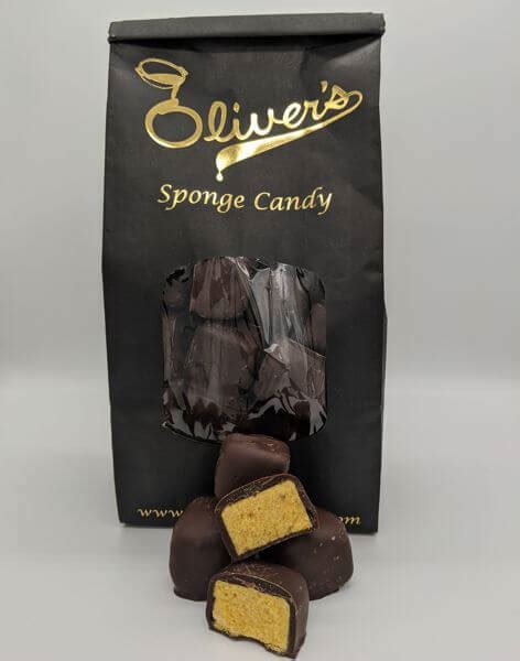 Dark Chocolate Sponge Candy Olivers Candies In Batavia New York