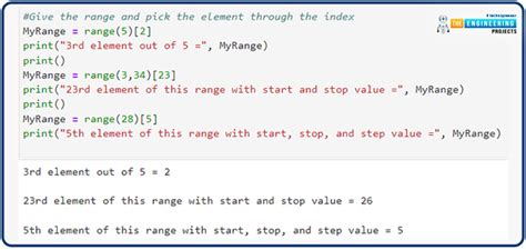 Range Sequence In Python Using Tensorflow The Engineering Projects