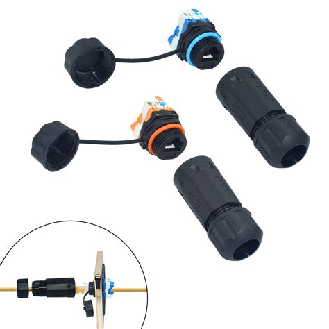 Yxy Outdoor Ip68 Ip67 Wire Cable Panel Mount 8pin Rj45 Cat6a Cat6 Cat5e