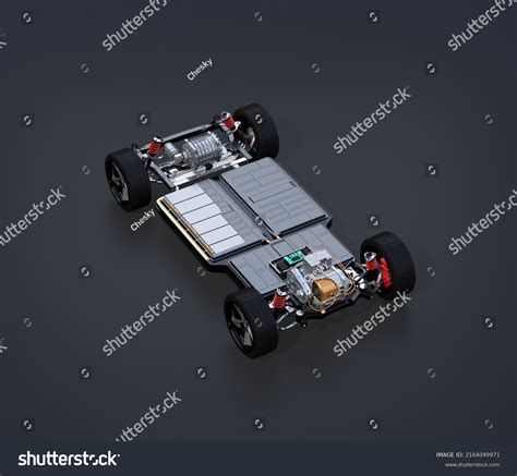 Cutaway View Suv Chassis Equiped Electric Stock Illustration 2164049971