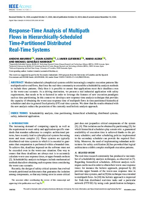 Pdf Response Time Analysis Of Multipath Flows In Hierarchically