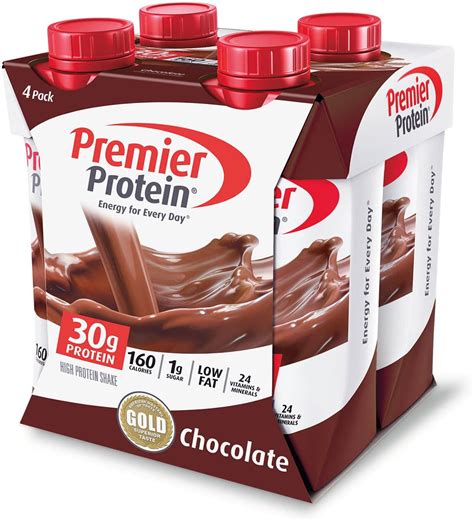 Premier Protein 30g Protein Shakes, Chocolate, 11 Fluid Ounces, 4 Per ...
