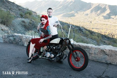 Rockabilly Pin Up Motorcycle
