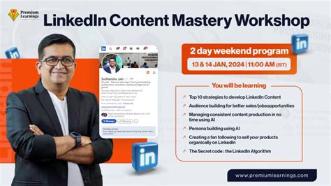 Mastering Linkedin Content 5 Effective Strategies Sudhanshu Jain ☁