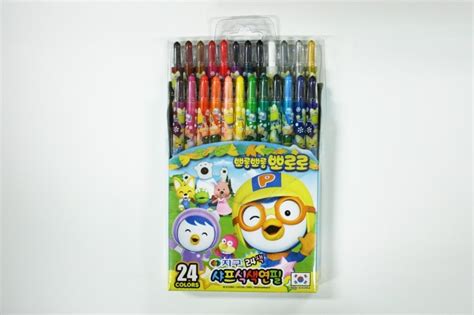 지구화학 뽀로로 샤프식 색연필 24색 네이버 블로그