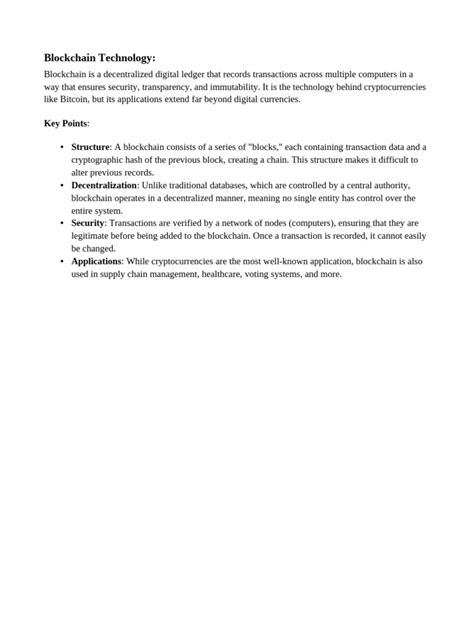 blockchain technology pdf