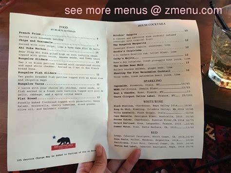 Online Menu Of The Bungalow Huntington Beach Restaurant Huntington