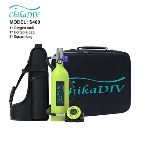CHIKADIV C Mini Scuba Tank Refillable Oxygen Cylinder Scuba Tank Underwater Diving Gear