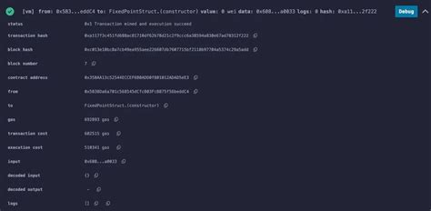 fixed point numbers in solidity geeksforgeeks