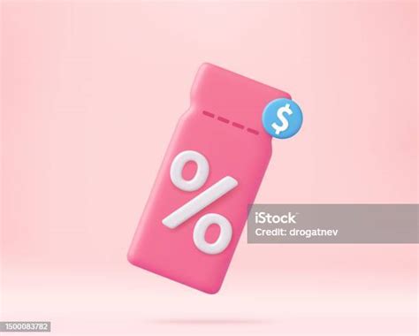 쿠폰 코드 프로모션을 통해 바우처 카드 캐시백 템플릿 디자인 3차원 형태에 대한 스톡 벡터 아트 및 기타 이미지 3차원 형태 가격 개념 Istock