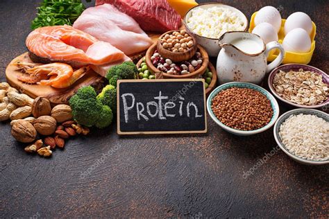 Alimento Saludable Alto En Proteínas Carne Pescado Productos Lácteos