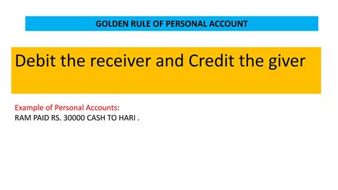 Classification Of Accounts Personal Account Real Account
