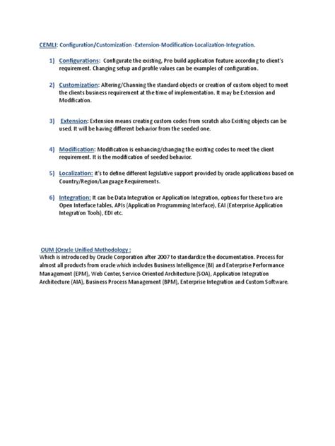 cemli for implementation process pdf