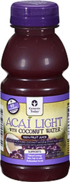 Genesis Today Acai Berry Juice Drink 12 Oz Nutrition Information Innit