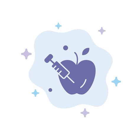 Apple Gravity Science Blue Icon On Abstract Cloud Background 13328524