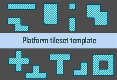 Platform Tileset Template By Korteh