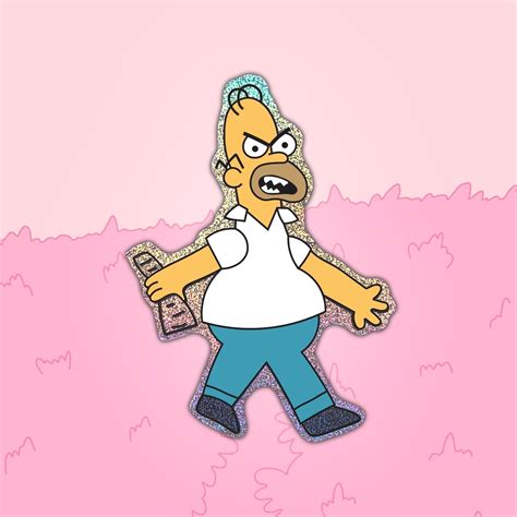 Sticker Homer Simpson The Simpsons Sticker Etsy
