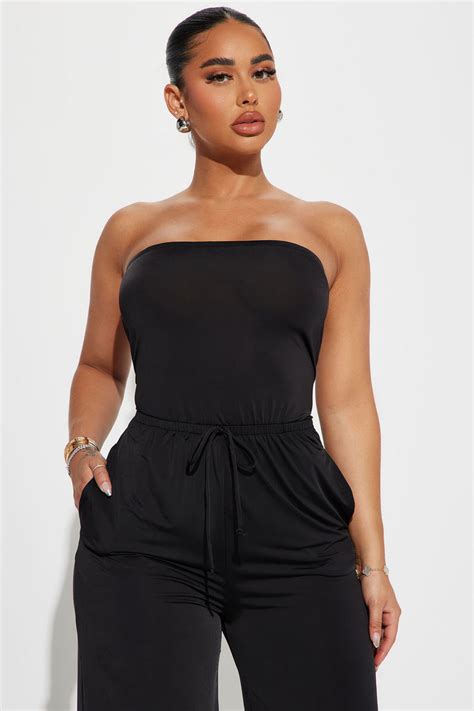Vicki Jumpsuit Black Fashion Nova Jumpsuits Fashion Nova