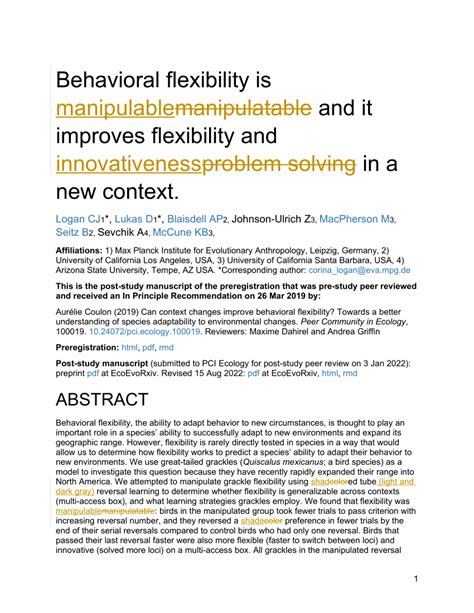Pdf An Experiment To Improve Our Understanding Of The Link Between