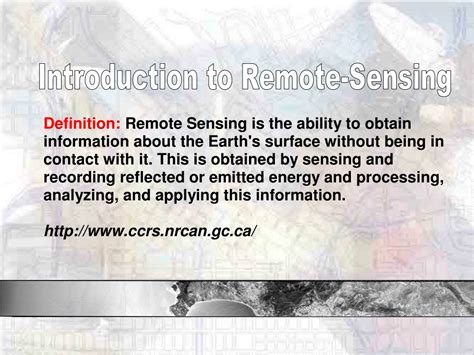 PPT Introduction To Remote Sensing PowerPoint Presentation Free
