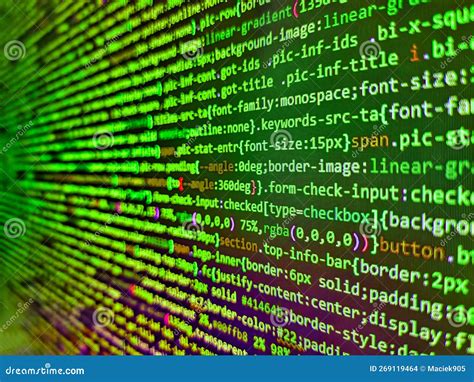 Programmer Developer Screen Web App Coding Php Syntax Highlighted