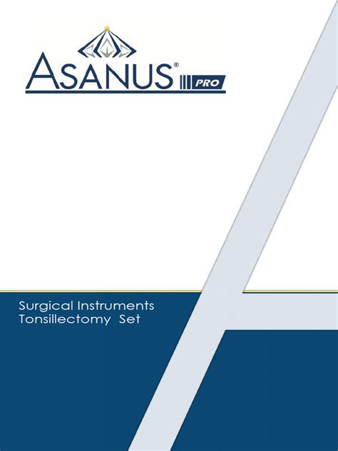 Tonsillectomy Surgical Instruments Set Pdf