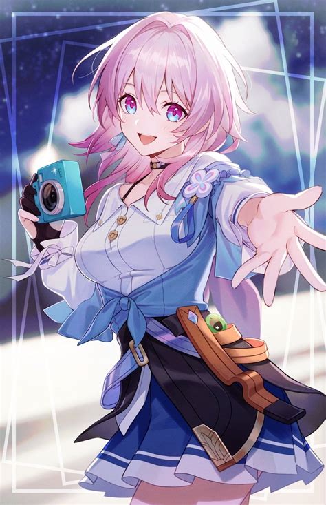 March 7th Kawaii Anime Girl Anime Art Girl Spaceship Art 3d Star