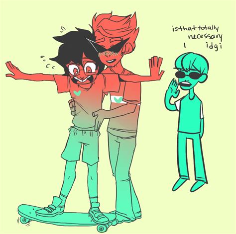 Mspa Booru Blush Dave Strider Dirk Strider John Egbert Prince Of