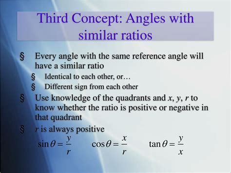 ppt evaluating trig functions of any angle tutorial powerpoint