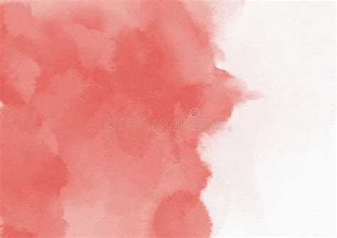 Soft Watercolor Abstract Background With Subtle Red Hues Blending Into Light Tones On Canvas