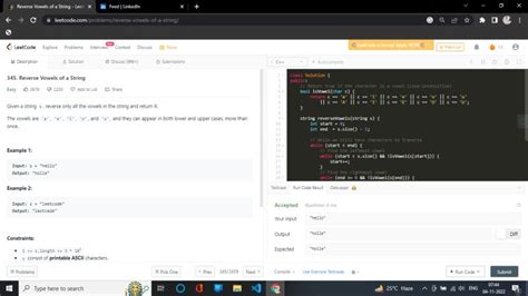 Tanamay Singh On Linkedin Gdscvbspu Potd Leetcode Reverse