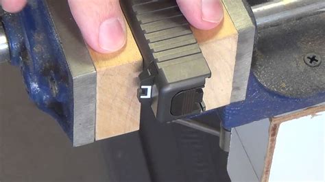 Glock Rear Adjustable Sights Youtube