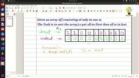 Arragnge 0s And 1s In An Array Youtube