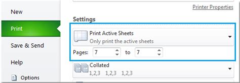 How To Quickly Print Current Page In Excel