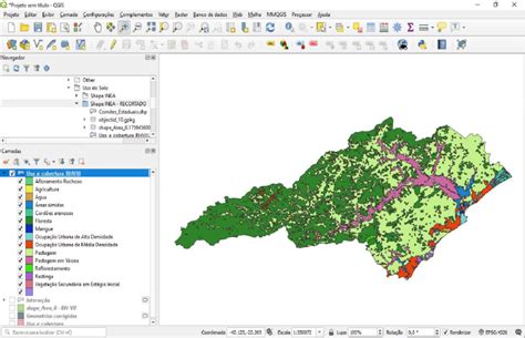 Uso E Cobertura Do Solo Inea Recorte Da área De Interesse Software