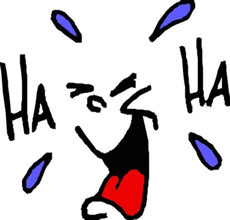 Hysterical Laughter Cartoon Expressive Laughing Figure With Tears