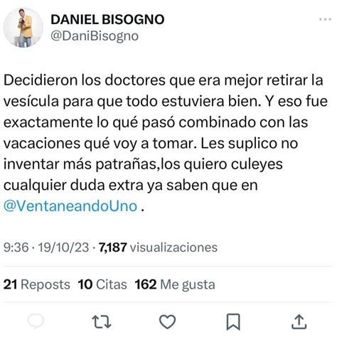 Daniel Bisogno Explota Contra Periodistas Que Informaron Sobre Su