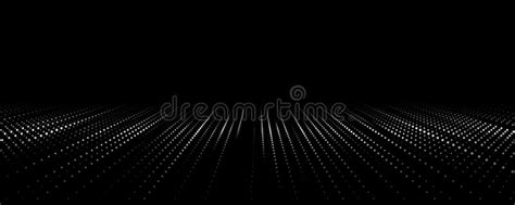 Futuristic Perspective Grid Digital Technology Webflow Big Data Visualization Vector