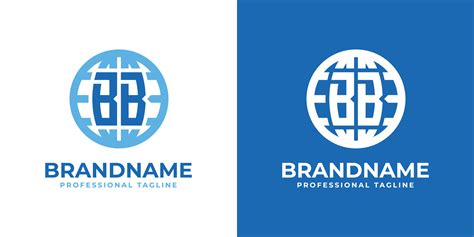Letter Bb Globe Logo Suitable For Any Business With Double B Or Bb Initials 25396018 Vector
