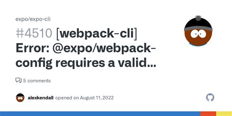 Webpack Cli Error Expo Webpack Config Requires A Valid Mode String