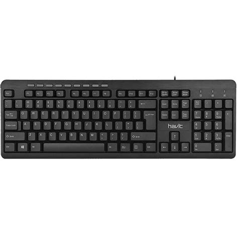 Havit Multimedia Wired Keyboard Black Kb256